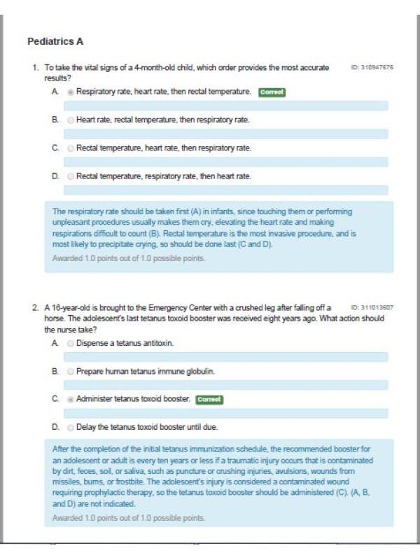 PEDS HESI RN Case Studies With Practice Test | Chamberlain & DeVry ... PEDS HESI RN Case Studies With Practice Test | Chamberlain & DeVry ...